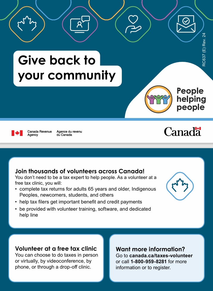 Community Volunteer Income Tax Program – Village of Fredericton Junction
